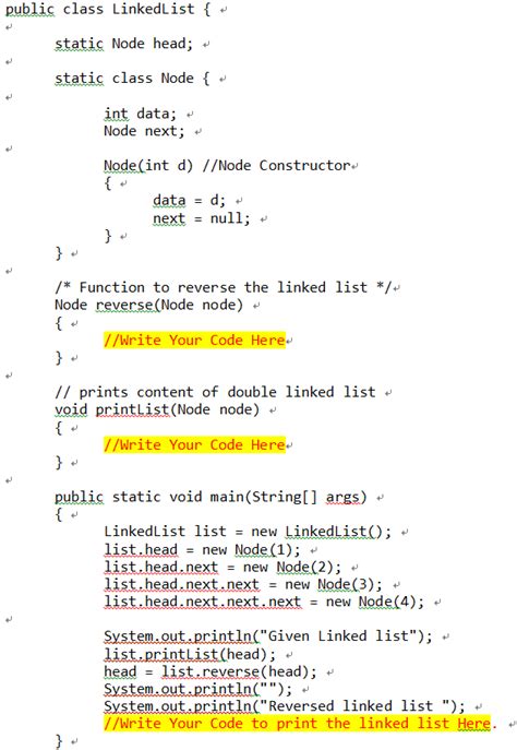 Solved Given Pointer To The Head Node Of A Linked List The