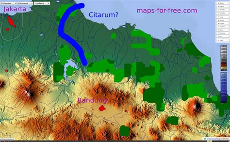 Geography What Is The Origin Of The River Citarum On Java Indonesia