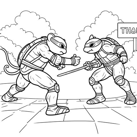 Best Ninja Turtles Coloring Pages Free Printable Pdf