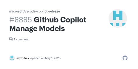 Github Copilot Manage Models · Issue 8885 · Microsoftvscode Copilot