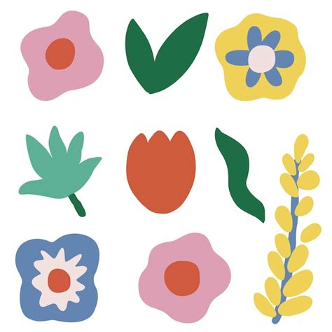 Premium Vector Flower Cute Abstract