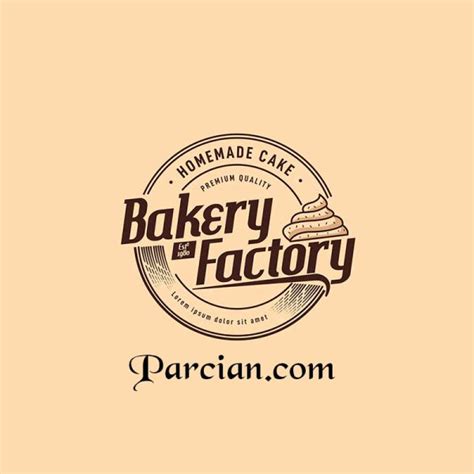 وکتور لوگوی شیرینی فروشی لوگو لوازم قنادی فایل لوگو کیک پزی لوگو برای