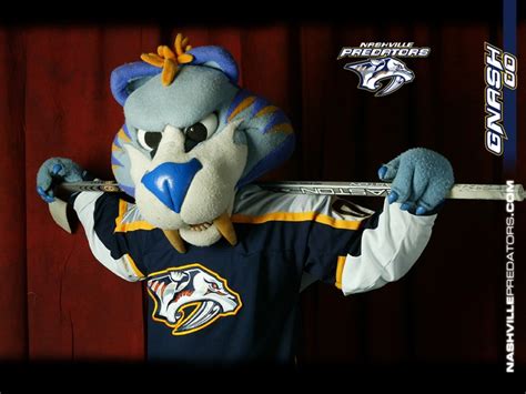 Gnash Mascot For The Nashville Predators Nashville Predators