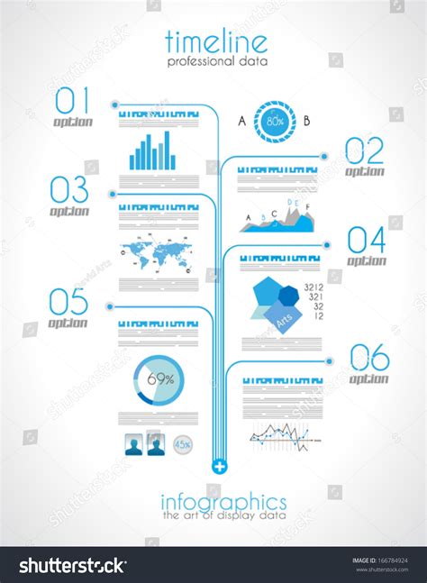 Timeline Display Your Data Order Infographic Stock Vector Royalty Free Shutterstock