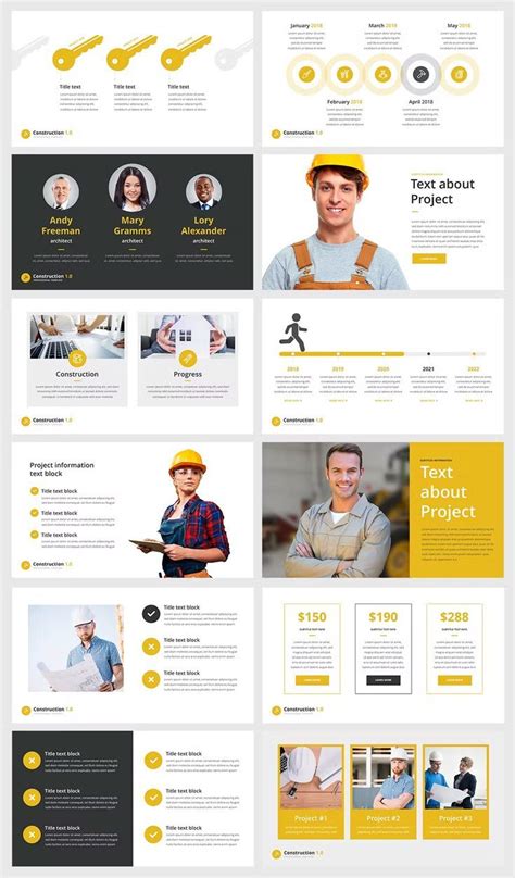 Construction Powerpoint Presentation Template In 2022 Powerpoint Presentation Templates