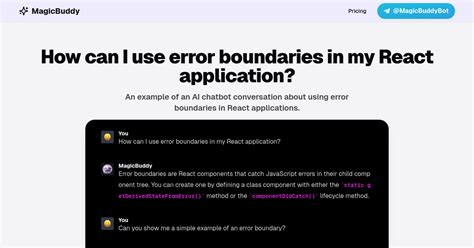 how can i use error boundaries in my react application