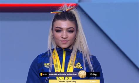 Mihaela Cambei A Câștigat Trei Medalii De Aur La Campionatele Europene De Haltere