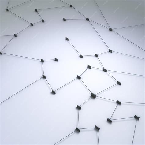 Premium Photo Connection Concept 3d Rendering