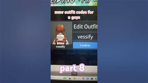 Mmv Outift Codes For Everyone Part 8 😍🌸 Youtube