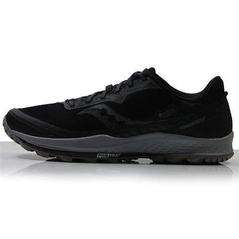 Saucony Peregrine 11 Gtx Mens Trail Shoe Blackgravel The Running