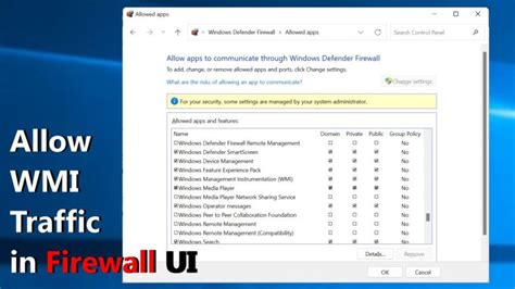 How To Enable Or Disable Wmi Traffic Using Firewall Ui