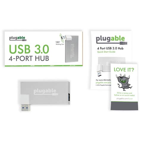 Plugable Usb Hub Rotating 4 Port Usb Usb3 Hub4r Pc Canada