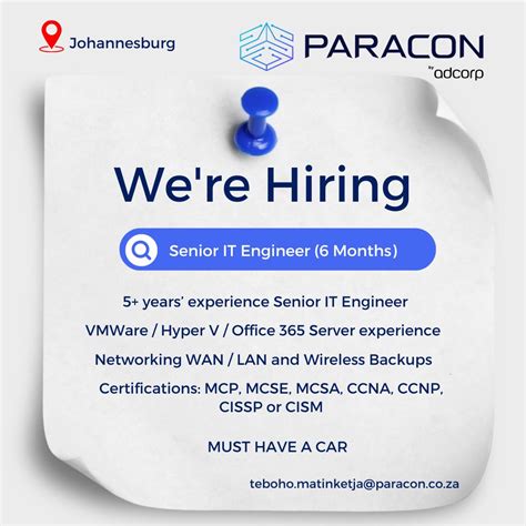Teboho Baleseng Matinketja Sheherhers On Linkedin Itengineer Server Wireless Johannesburg