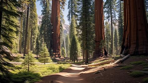 El Parque Nacional De Las Sequoyas En California Imagen Premium