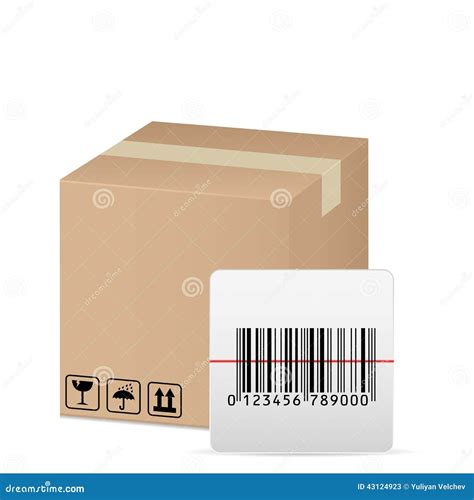 Box And Bar Code Stock Vector Illustration Of Shopping 43124923