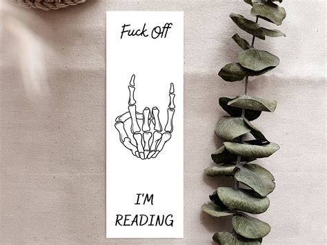 Printable NAUGHTY Bookmark Set Bookish Babe F Off I M Reading Smut Lover Download Now Etsy