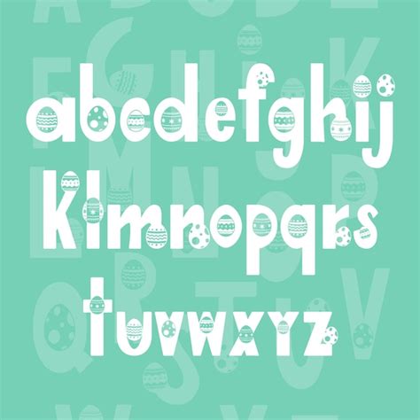 필기 서예 글꼴 벡터 알파벳 손으로 그린 편지 프리미엄 벡터