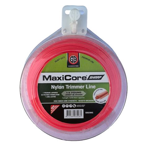 Gb Gb829ms Heavy Duty Premium Maxicore Sharp Nylon Trimmer Line 40m 1