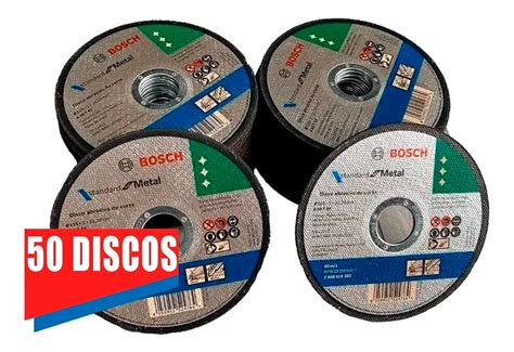 50 Discos De Corte Acero Inox Bosch 412 X 1 Mm Standar Pernoskim