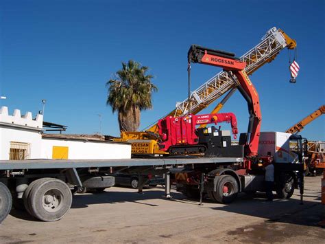 Partes De Una Grúa Articulada Transportes Rocesan