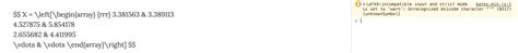 Matrix Rendering Broken · Issue 1831 · Katexkatex · Github