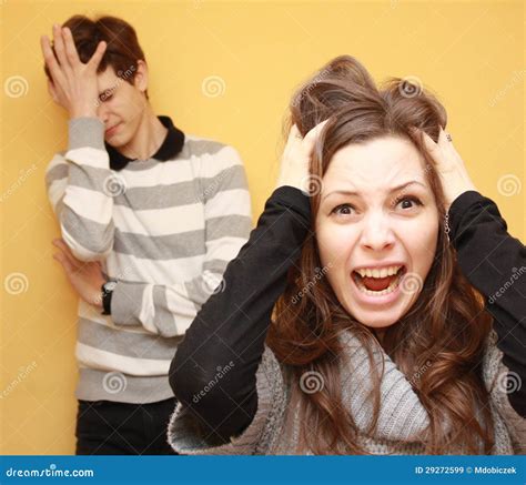 Hermanos Enojados Imagen De Archivo Imagen De Hermanos 29272599