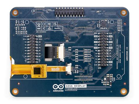 Arduino Giga R1 Wifi Board Gets Touchscreen Display Shield Cnx Software