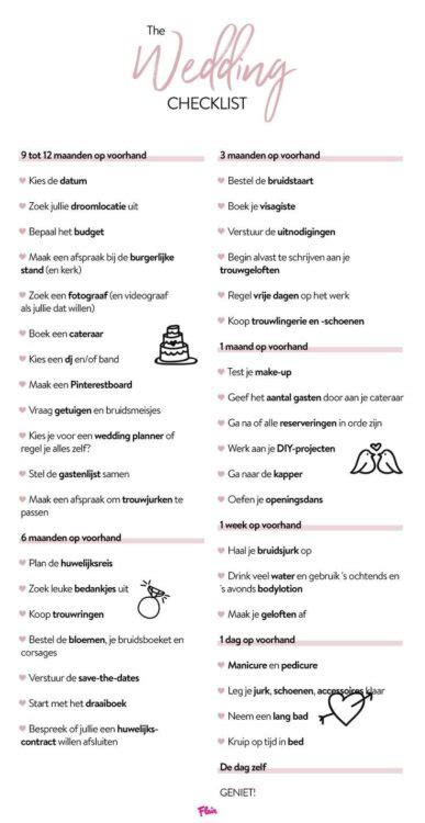 Gratis Bruidschecklist Perfecte Planning Voor Jouw Huwelijk
