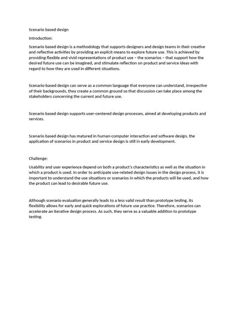 3 Scenario Based Design Pdf Usability Human Communication