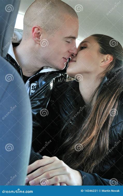 Intimate Moments Couple In Car Stock Image Image 14346221