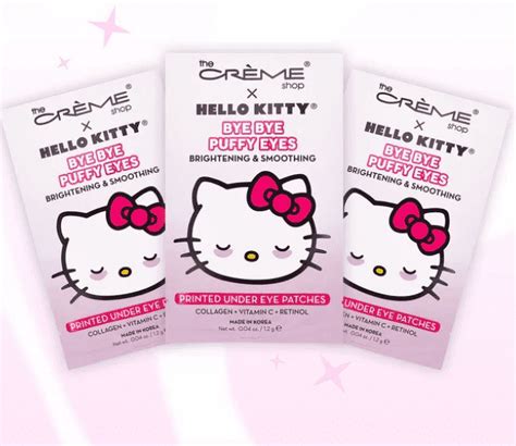 The Crème Shop Hello Kitty Bye Bye Puffy Eyes Under Eye Patches 3pcs