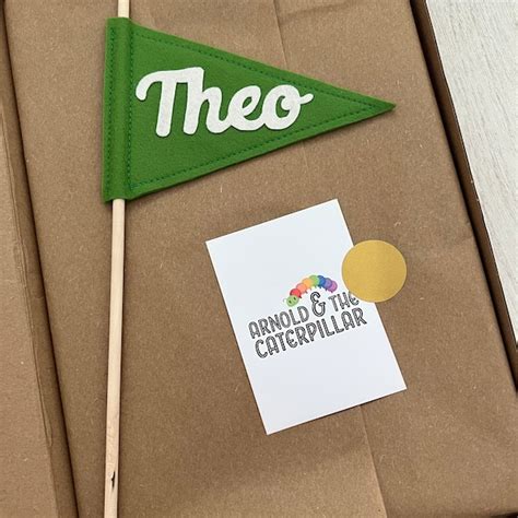 Large Custom Pennant Flag Cursive Font Etsy