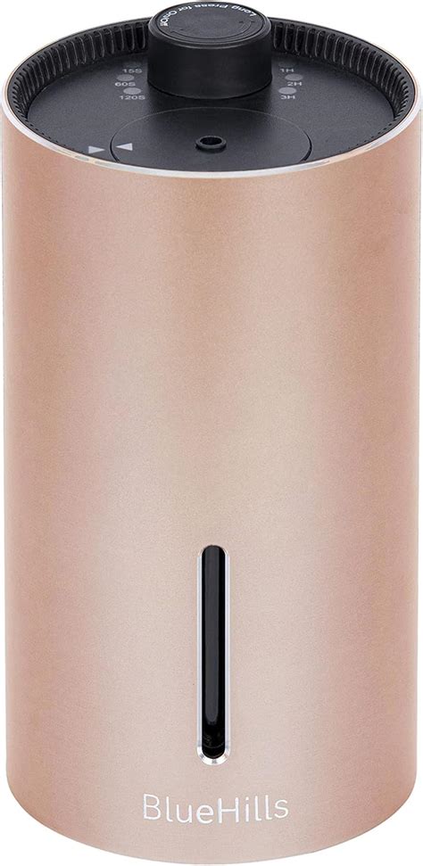 Bluehills Waterless Cordless Car Essential Oil Diffuser Aromatherapy Mini Compact