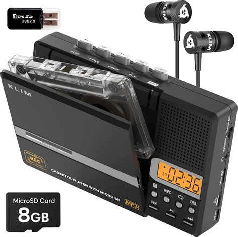Klim K10 Lettore Cassette Audio Portatile And Registratore Cassette