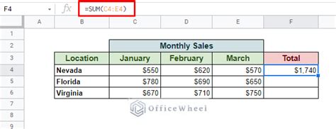 How To Sum Multiple Rows In Google Sheets 3 Ways OfficeWheel
