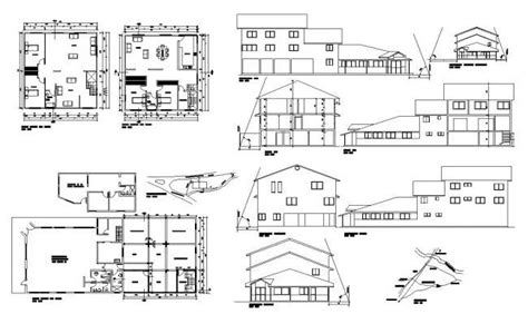 Building Structure Detail Plan And Elevation 2d View Cad Construction Block Autocad File