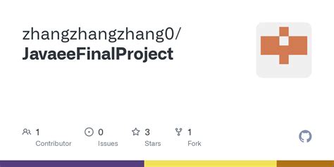 GitHub Zhangzhangzhang JavaeeFinalProject