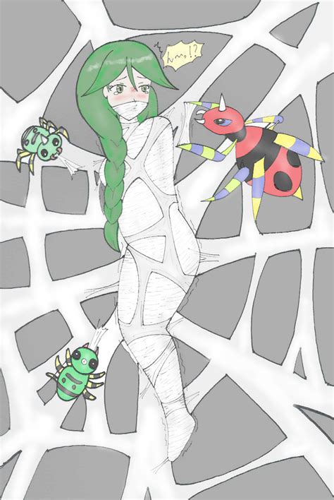 rule 34 ariados bondage bound cheryl pokemon cocoon cocooned female