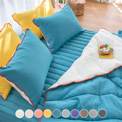 롤링팝 리버서블 부드러운 먼지없는 차렵이불 베개커버 10colors 1662630311 그래이불