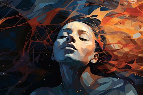 Premium Photo An Abstract Representation Of Sleep Disturbance With