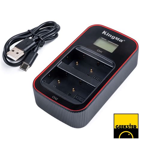 แทนชารจ แบต BLH Olympus EM II MK III MK EM X Kingma LCD USB BLH blh Battery