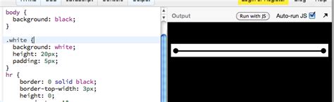 Html Trying To Style An Hr Tag To Have End Caps Stack Overflow