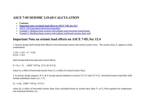 53681294 Asce 7 Seismic Example Pdf