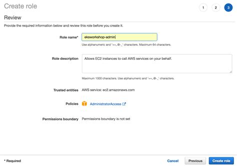 Create An Iam Role For Your Workspace Amazon Eks Workshop