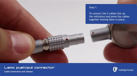 How To Connect A Lemo Push Pull Connector Youtube