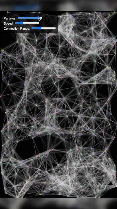 Interactive Particle System With Dynamic Connections Javascript Animation Shortsdeveloperxon