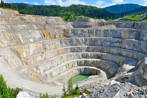 Mining Engineers Overseeing Excavation Process At Open Pit Mine Mining