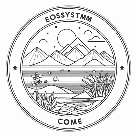 Stamp Print With Ecosystem Word Stable Diffusion Online