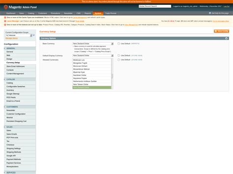 Magento 1 Settings For Multiple Websites And Currencies Trade