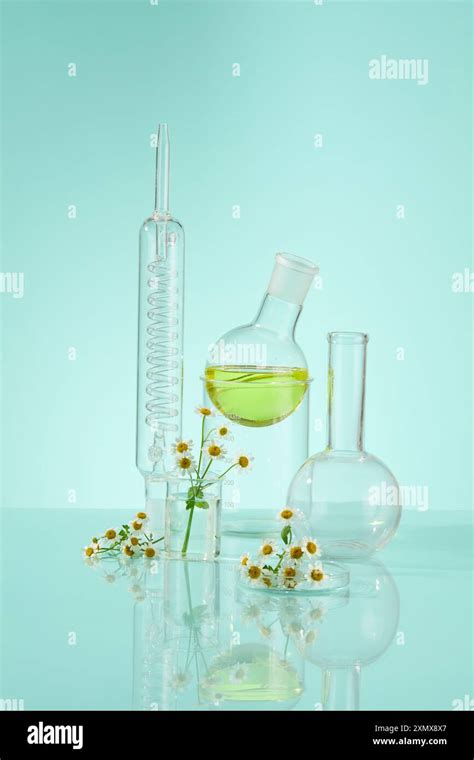 Creative Photo For Medicine Or Cosmetic Product Experiments With Lab